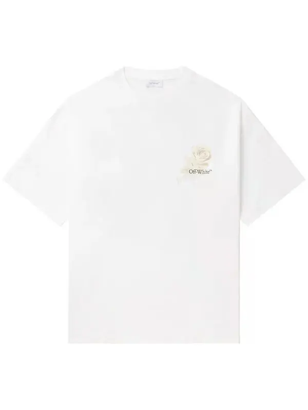 Off-White Roses Arrows-print T-shirt - White