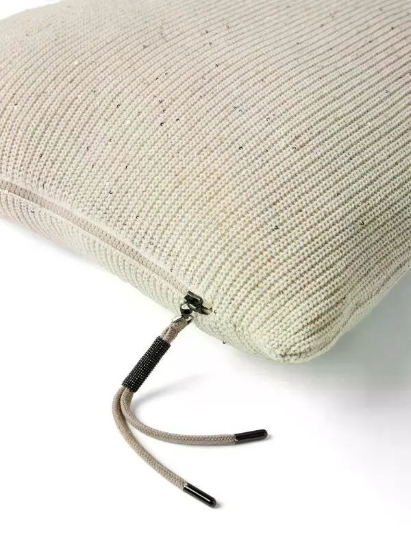 Brunello Cucinelli Knitted Cushion - Neutrals