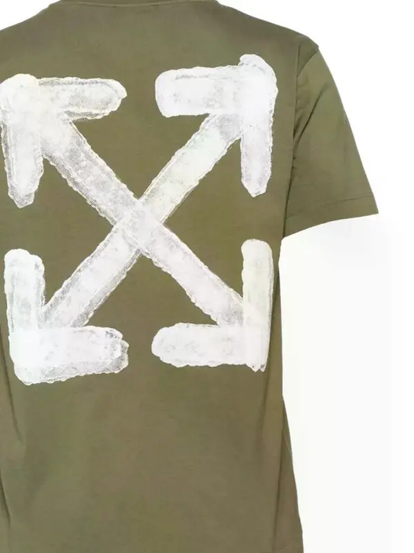 Off-White Spray Arrow T-shirt - Green