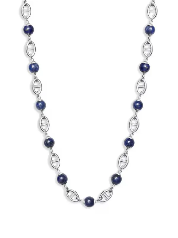 NIALAYA JEWELRY Mariner Chain Necklace - Blue