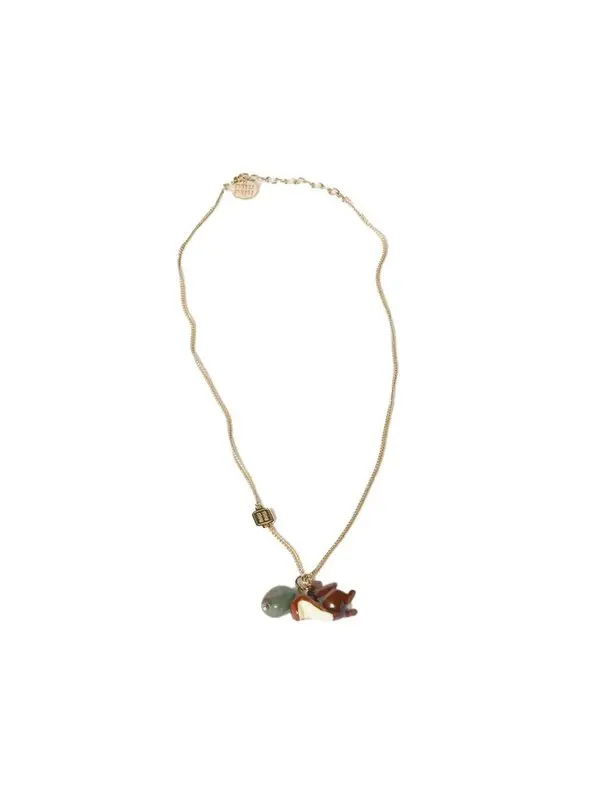 Miu Miu Charms Necklace - Oro+avventurina