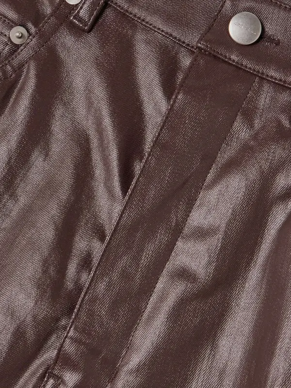 Rick Owens Bolan Coated Flared Jeans