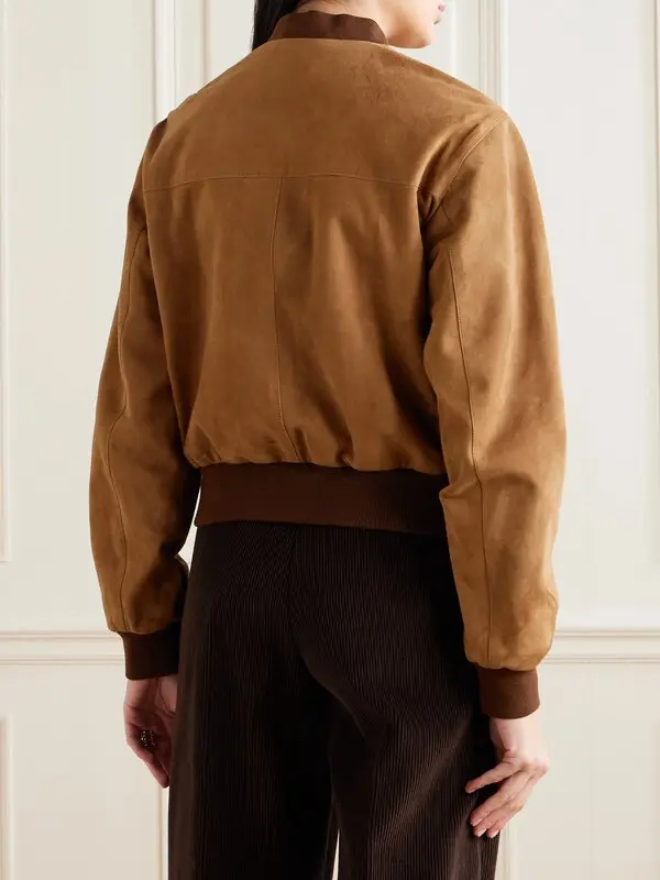 Bally Suede Bomber Jacket
