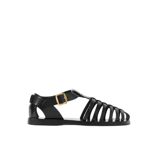 Bally Steva Fisherman Glossed-leather Sandals - Black