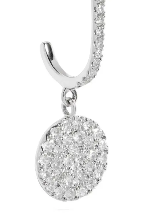 Meira T Diamond Pavè Disc Drop Earrings