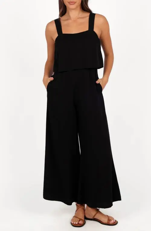 PETAL & PUP Delia Sleeveless Jumpsuit - Black