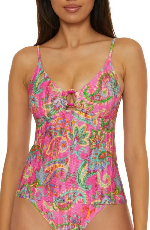 BECCA® By Rebecca Virtue Polynesia Tankini Top - Pink Multi