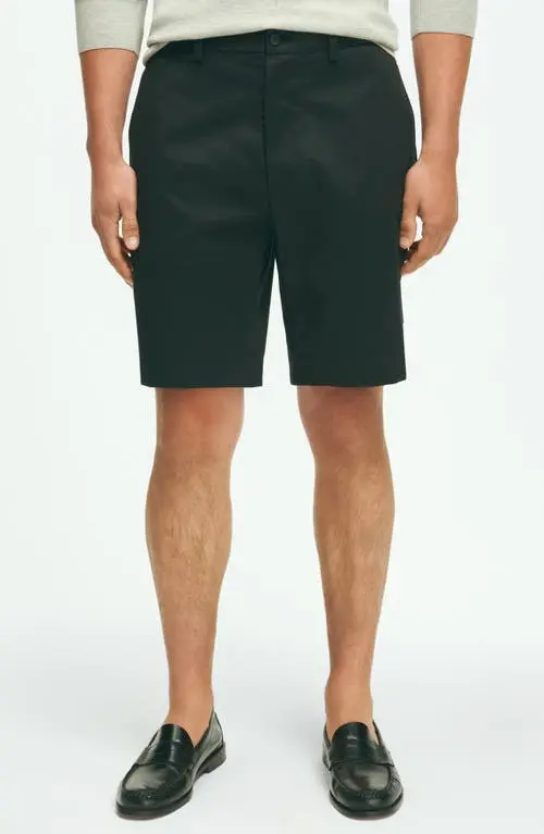 Brooks Brothers Advantage Wrinkle Resistant Stretch Chino Shorts - Black