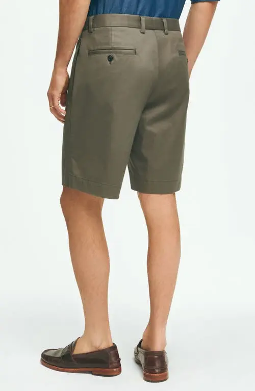 Brooks Brothers Advantage Wrinkle Resistant Stretch Chino Shorts - Magnet