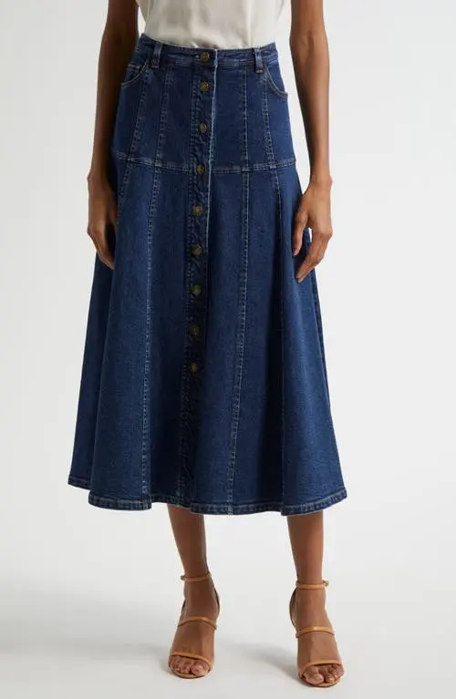 Cinq À Sept Veena Denim Skirt - Oceane