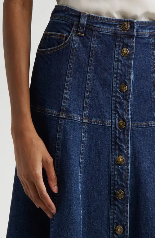 Cinq À Sept Veena Denim Skirt - Oceane