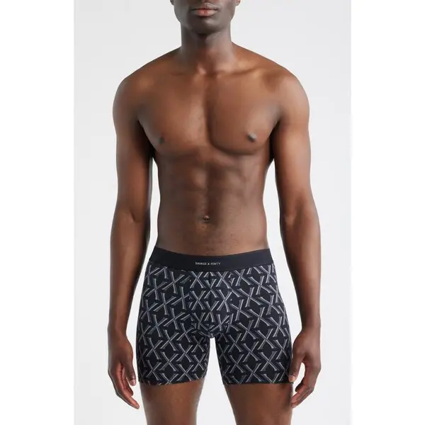 SAVAGE X FENTY Boxer Briefs - Black Caviar/greyish Area X Ef