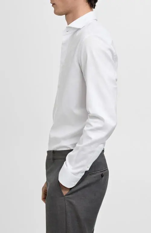 Mango Slim Fit Button-up Shirt - White