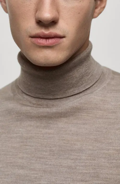 Mango Wool Turtleneck Sweater