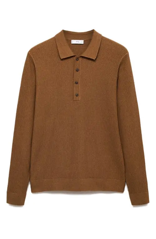 Mango Rib Polo Sweater