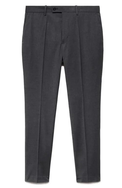 Mango Milan Slim Fit Suit Pants - Grey