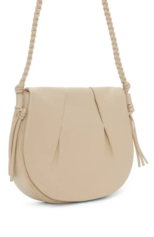 Vince Camuto Espen Leather Saddle Bag - Light Beige