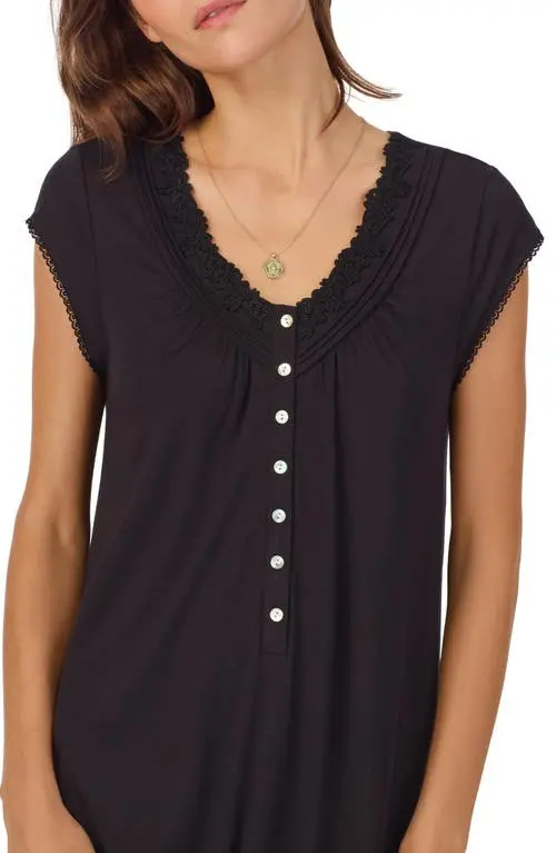 Eileen West Lace Trim Sleep Shirt