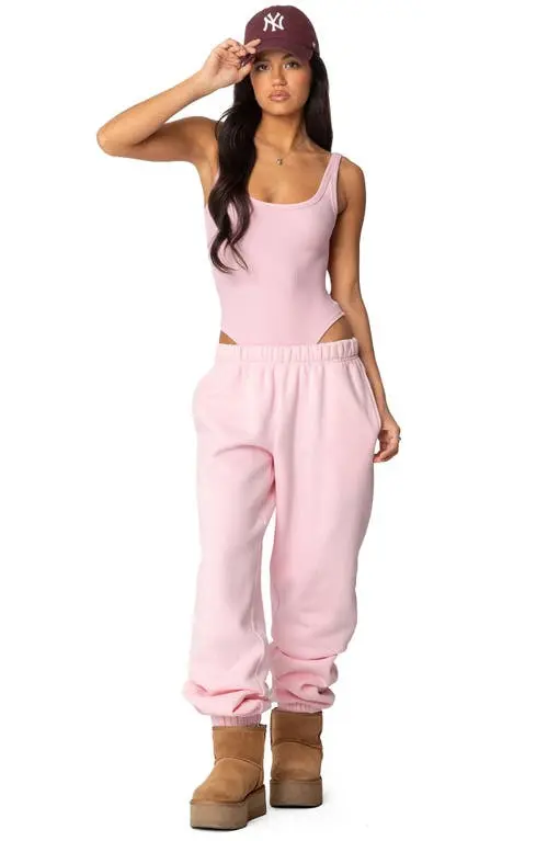 EDIKTED Lakely Rib Tank Bodysuit