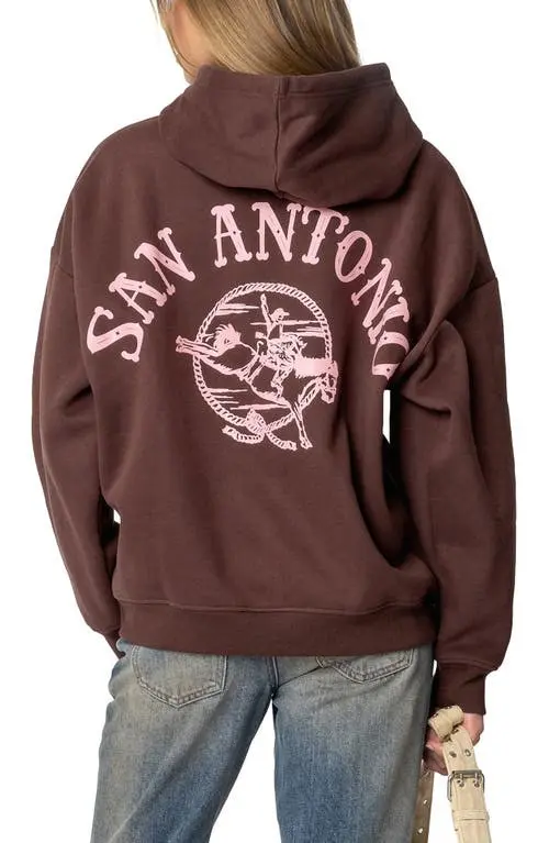 EDIKTED San Antonio Graphic Hoodie