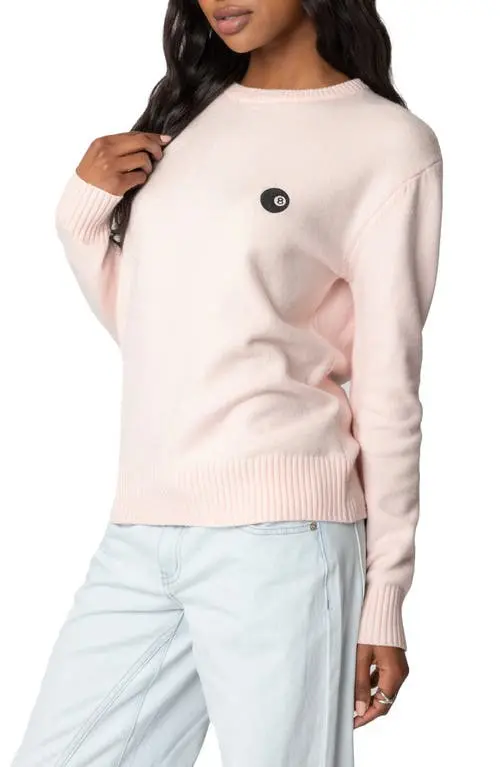 EDIKTED Magic 8 Embroidered Sweater