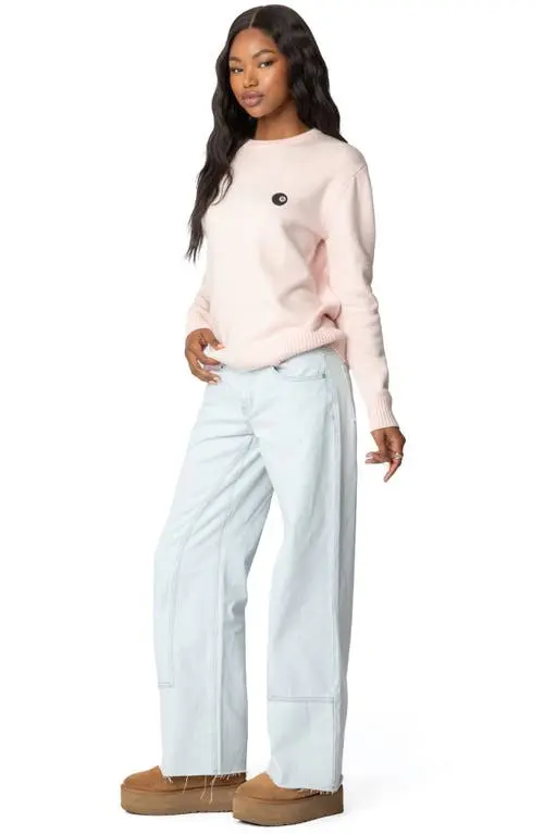 EDIKTED Magic 8 Embroidered Sweater