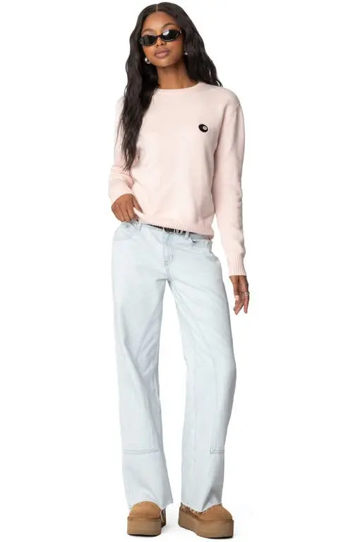 EDIKTED Magic 8 Embroidered Sweater