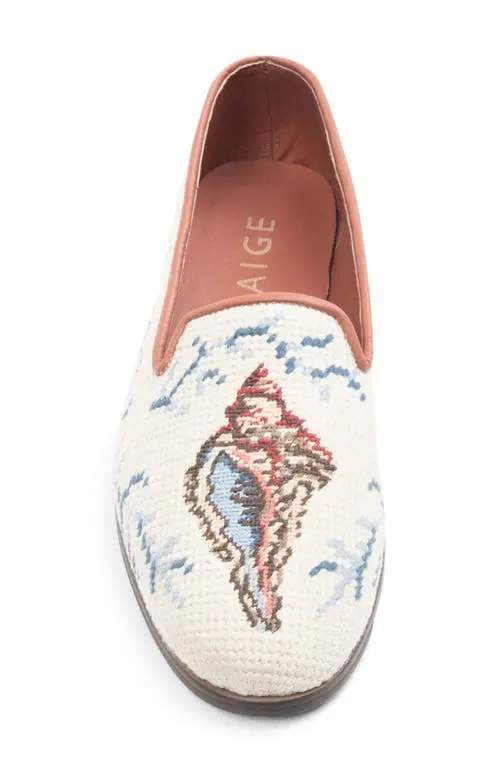 BYPAIGE Needlepoint Loafer - Tan