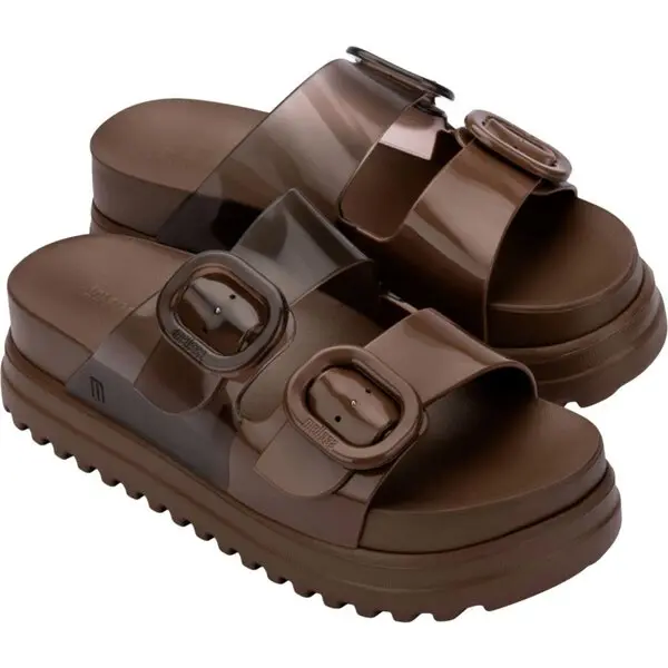 Melissa Cozy Platform Sandals - Brown