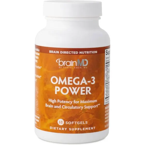 BRAINMD Omega 3 Power 60 Softgels - One-color