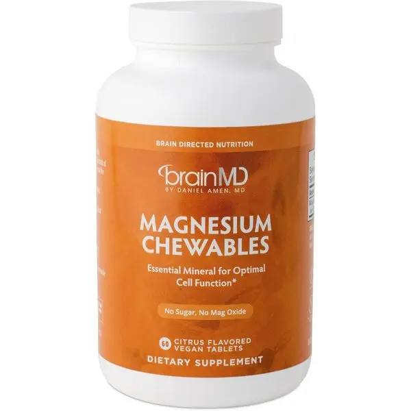 BRAINMD Magnesium Chewable 60 Chewable Tablets - One-color