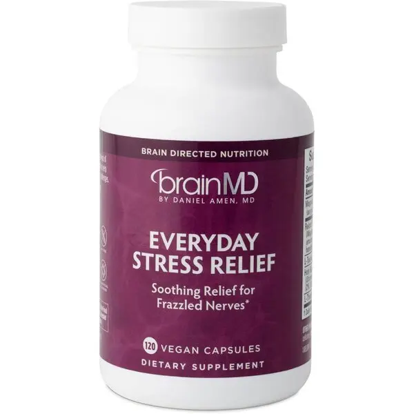 BRAINMD Everyday Stress Relief 120 Capsules - One-color