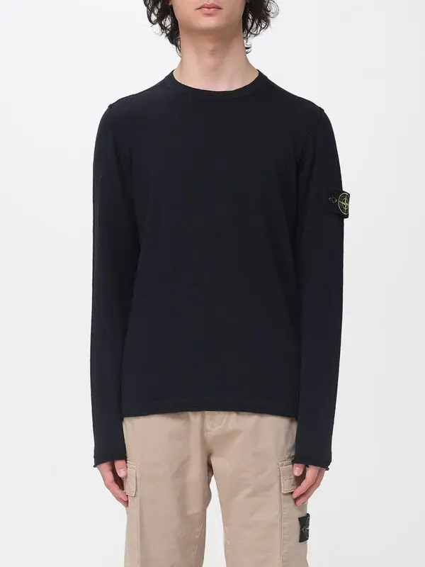 Stone Island Crew Neck Sweater - Black