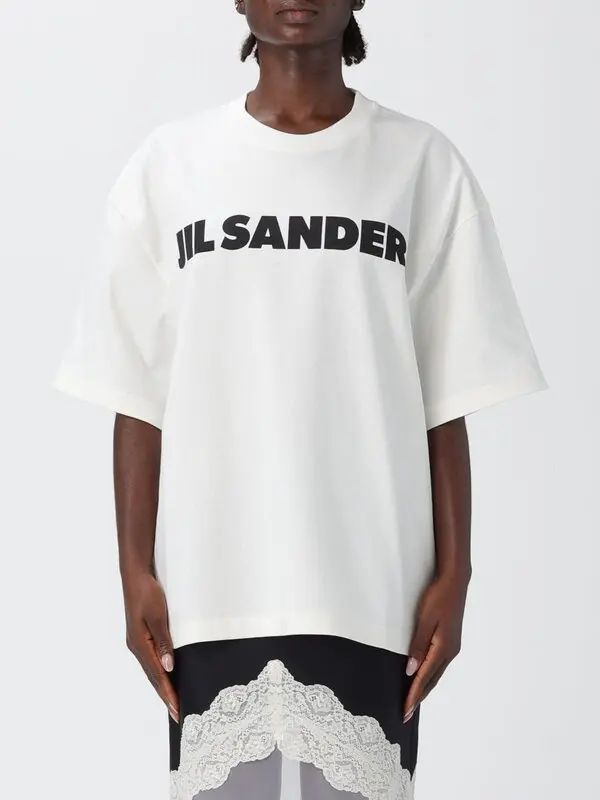 JIL SANDER T-shirt With Logo - Natural