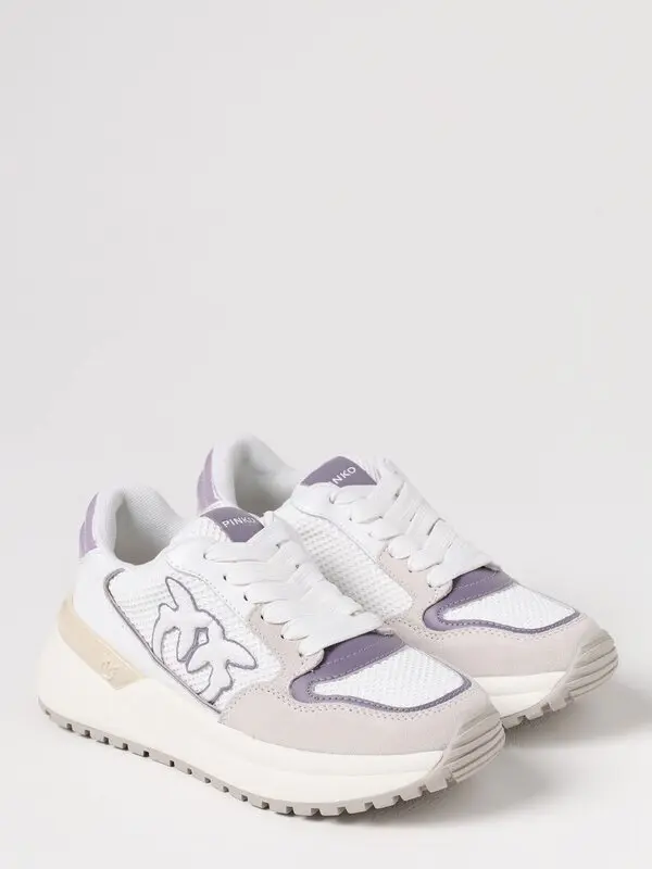 Pinko Lace-up Sneakers - White