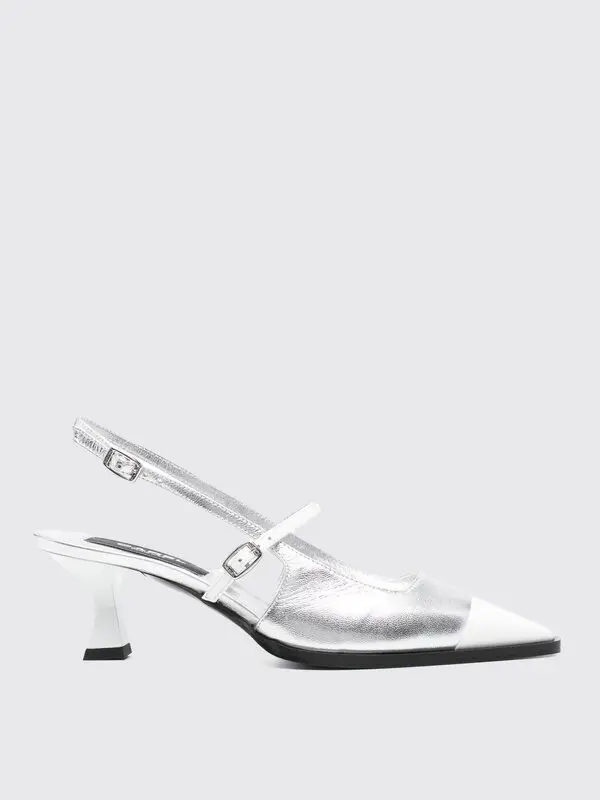CAREL Metallic Slingback Pumps - Silver