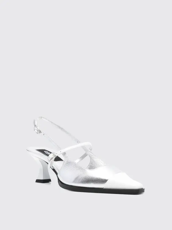 CAREL Metallic Slingback Pumps - Silver