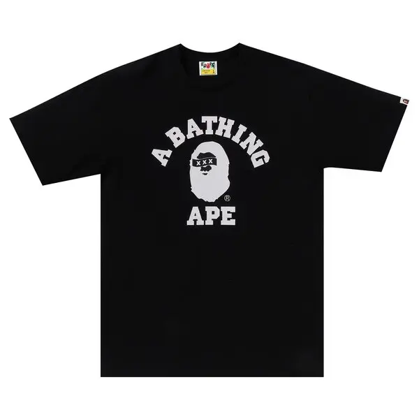 A BATHING APE X God Selection Xxx College Tee - Black