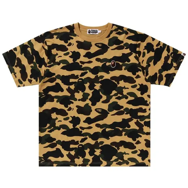 A BATHING APE 1st Camo One Point Tee - Yellow