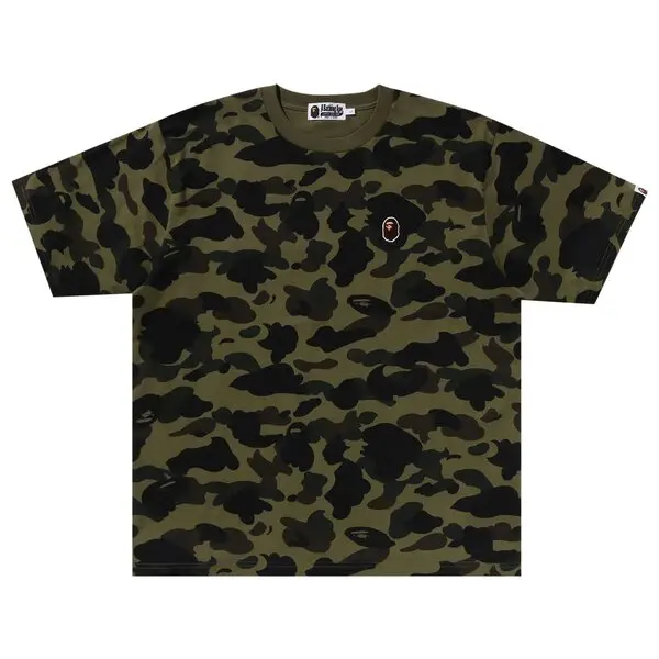 A BATHING APE 1st Camo One Point Tee - Green