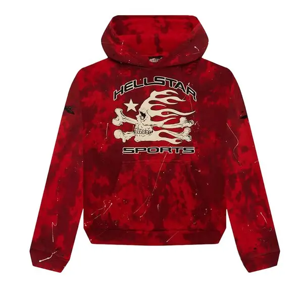 HELLSTAR Sports Tie-dye Skull Hoodie