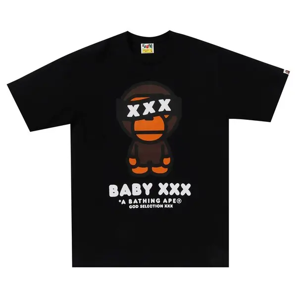 A BATHING APE X God Selection Xxx Baby Milo Tee - Black