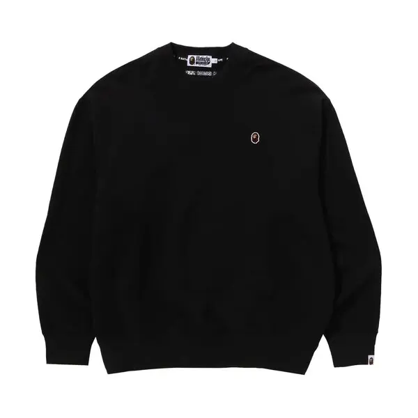 A BATHING APE Ape Head Crewneck - Black