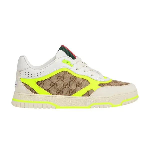 Gucci Re-web Gg Canvas Sneakers - Brown