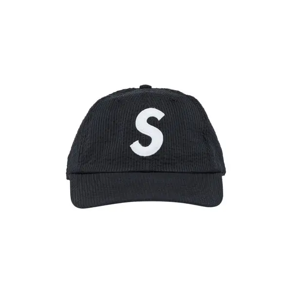 Supreme Seersucker 6-panel Cap - Black