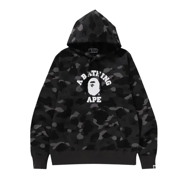 A BATHING APE Color Camo College Pullover Hoodie