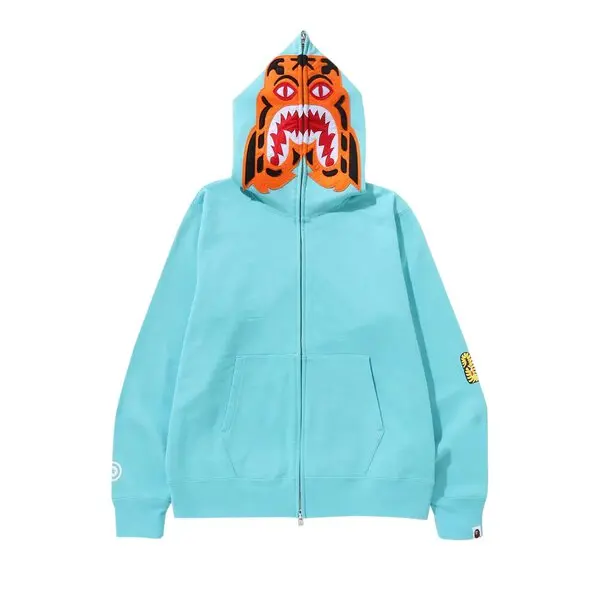 A BATHING APE Tiger Full Zip Hoodie - Green