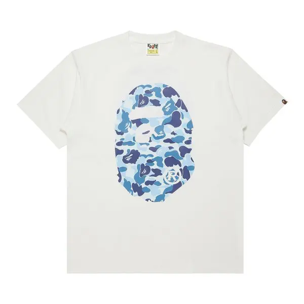 A BATHING APE Abc Camo Big Ape Head T-shirt - White