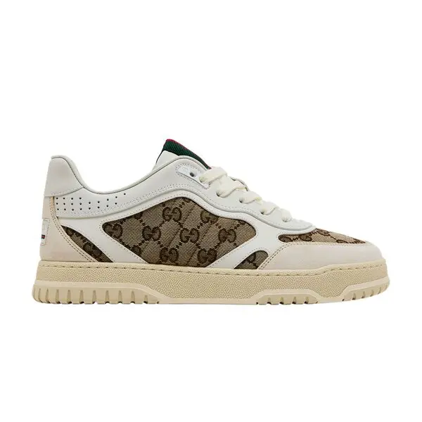 Gucci Re-web Gg Canvas Sneakers - Brown