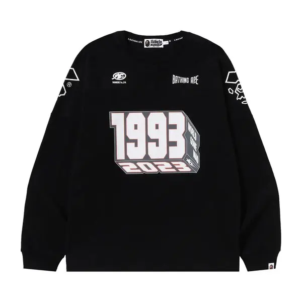 A BATHING APE Football Relaxed Fit Long-sleeve Tee